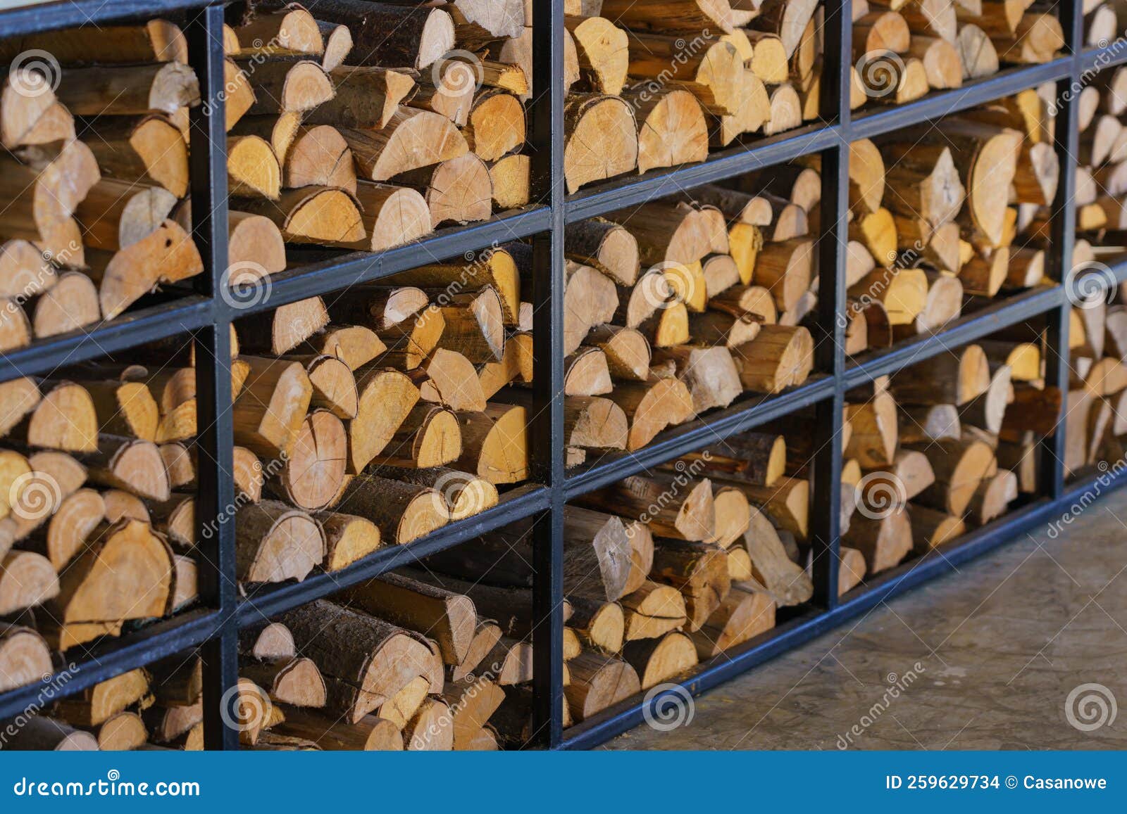 Firewood Stacked Up in a Pile for Abstract Background Stock Photo ...