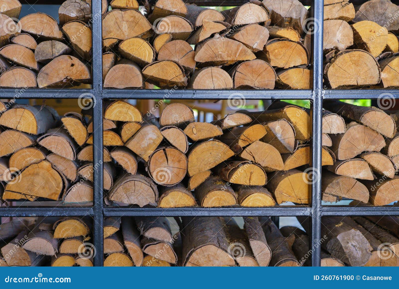 Firewood Stacked Up in a Pile for Abstract Background Stock Photo ...