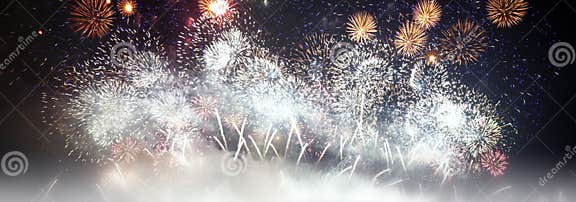 Firework stock photo. Image of beam, light, skyline, evening - 14265716