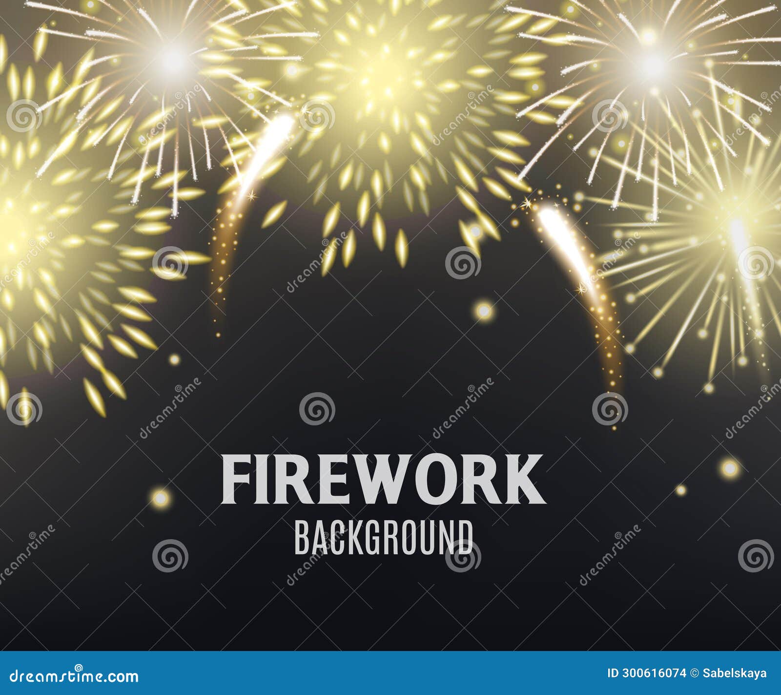 Firework Background with Lights Explosion Element Realistic Vector ...
