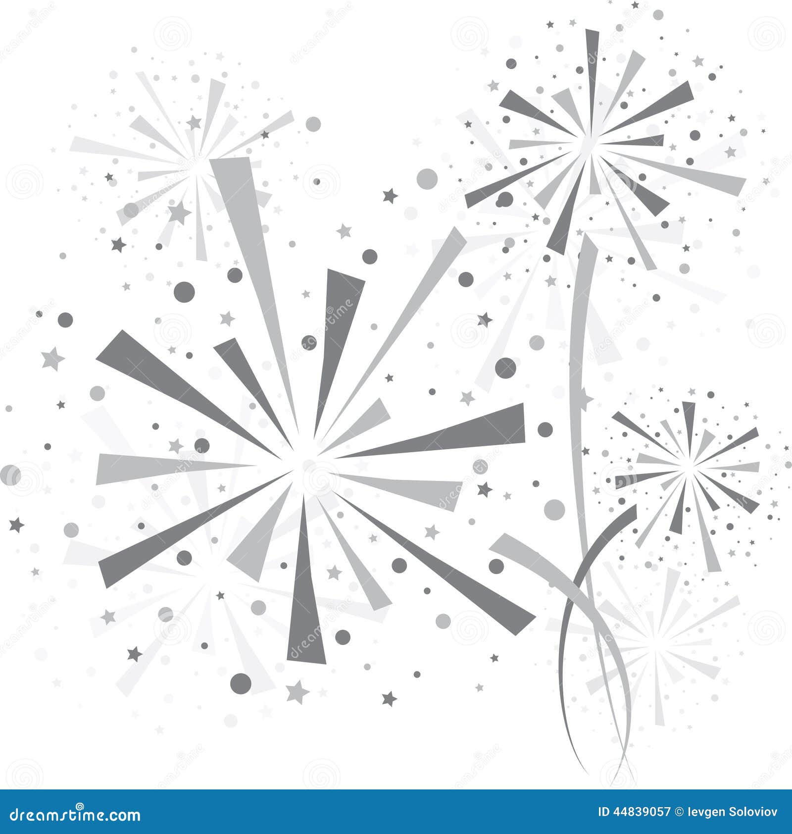 Firework stock vector. Illustration of dark, night, gray - 44839057