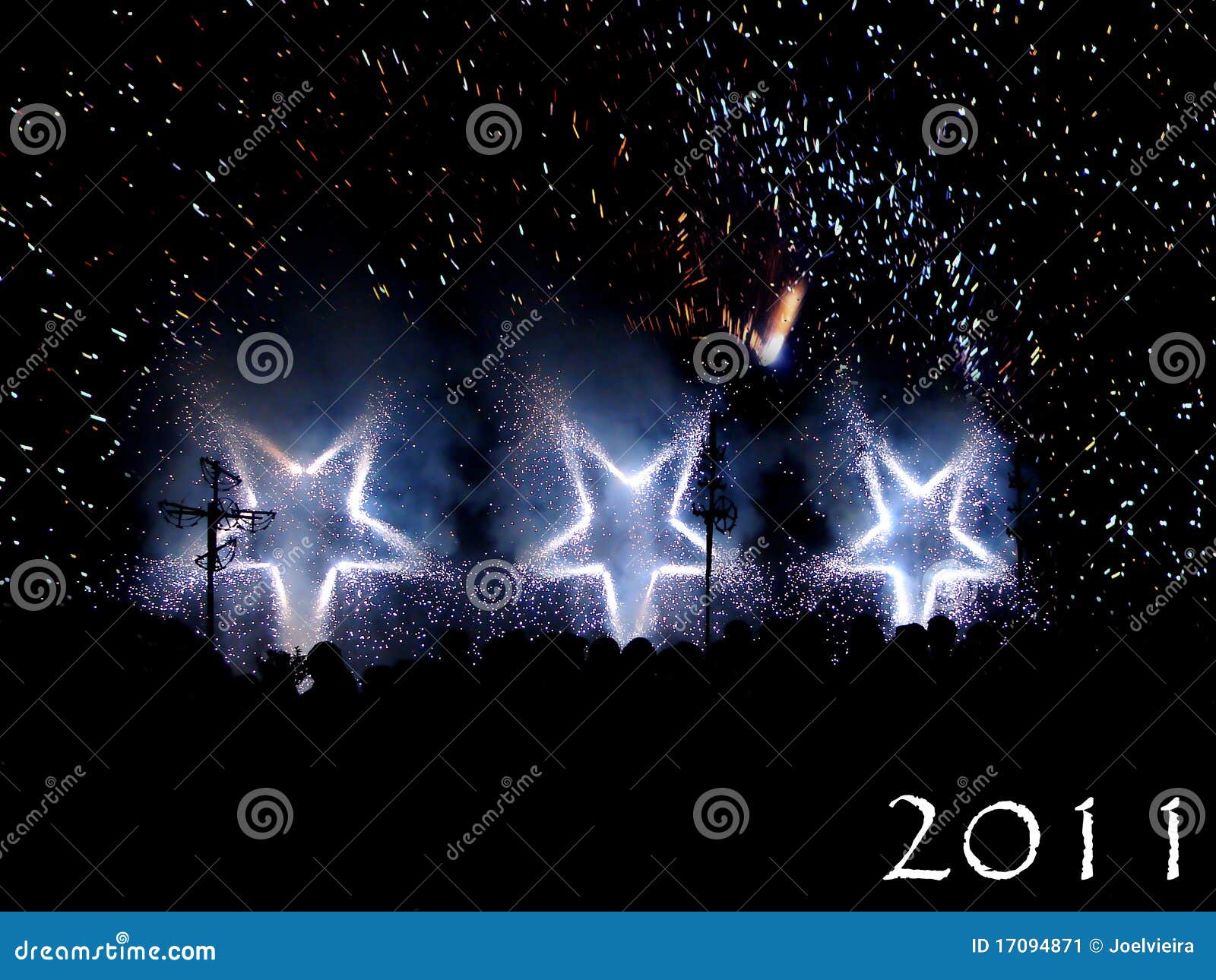 Firework with bright stars stock image. Image of holiday - 17094871