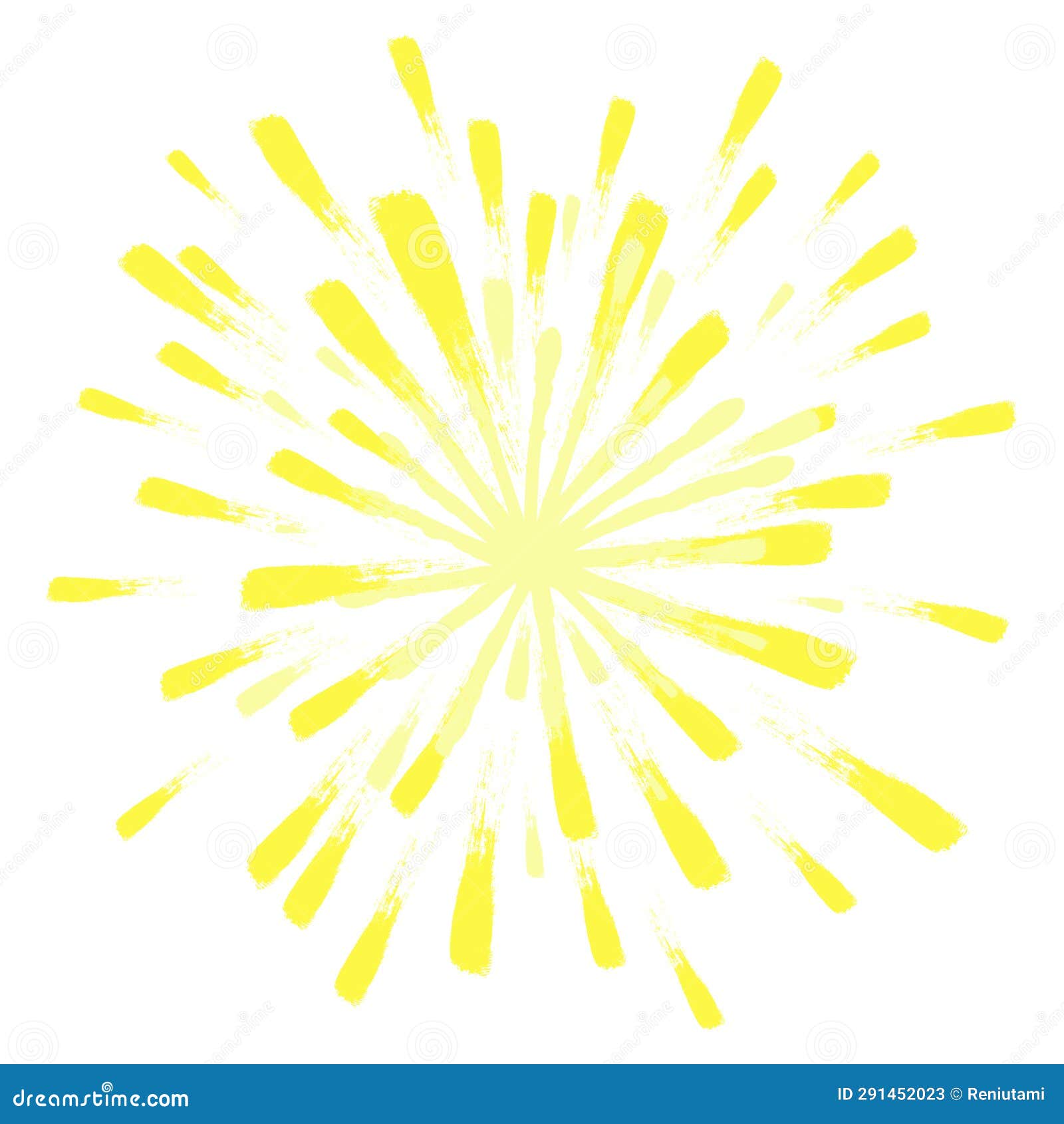 Firework Burst New Year Celebration Vector Illustration Icon Stock ...