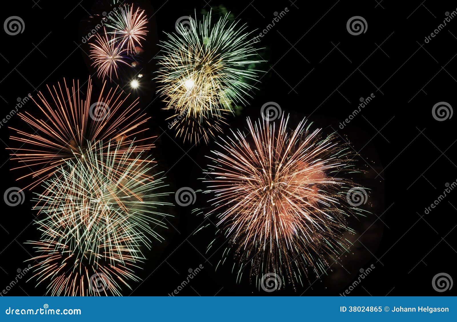 Firework bursts stock image. Image of holiday, celebration - 38024865