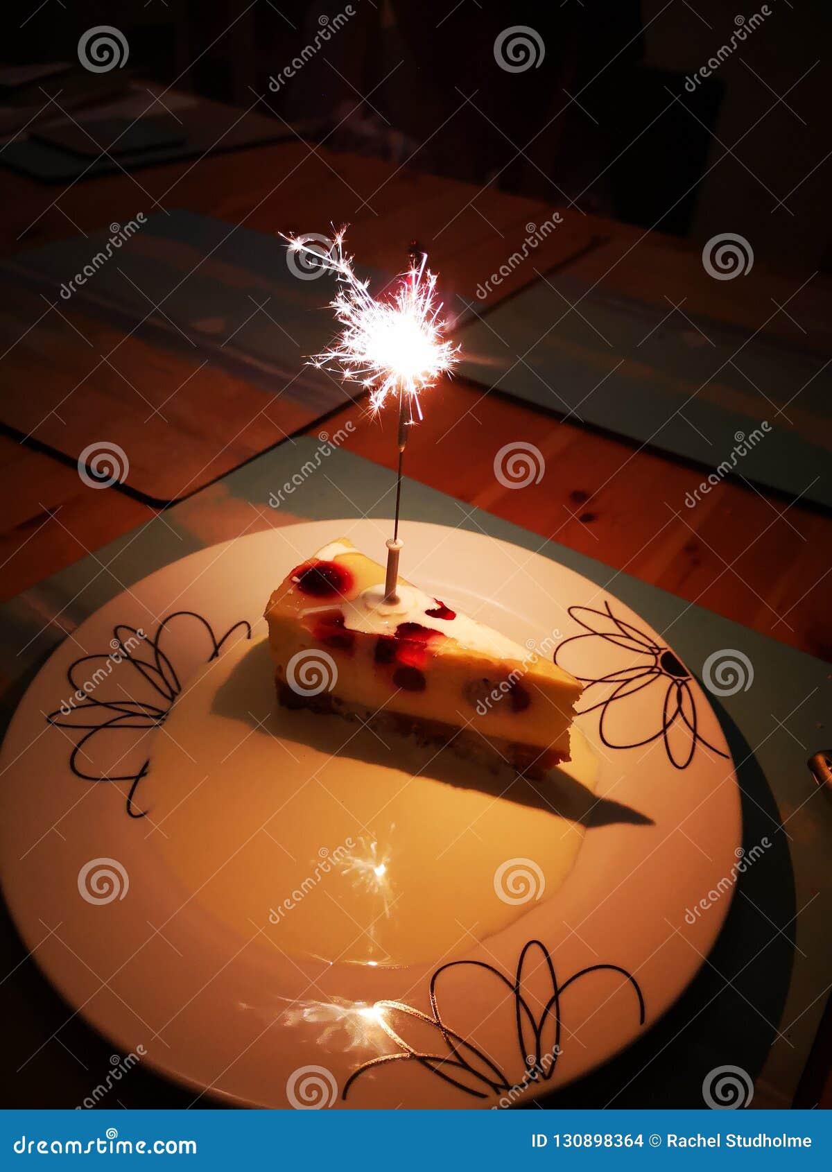 Firework Cake stock photo. Image of fire, cheesecake - 130898364