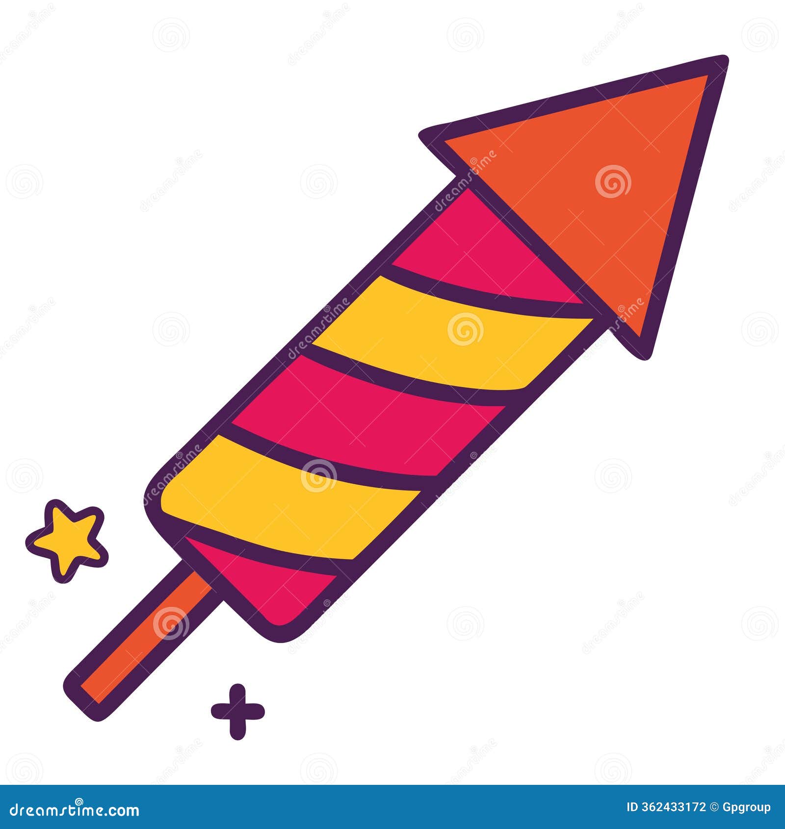 Firework carnival icon stock illustration. Illustration of bright ...