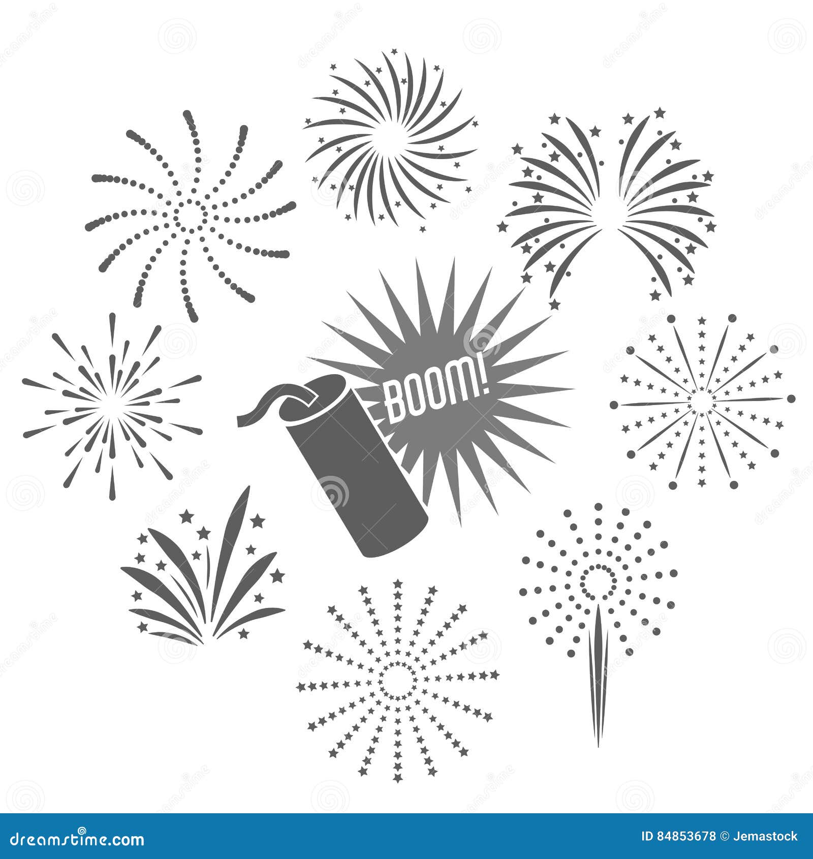Firework Celebration Explosion Icon. Vector Graphic Stock Vector ...