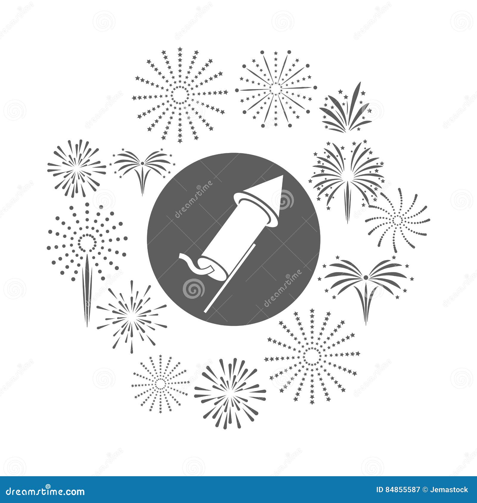 Firework Celebration Explosion Icon. Vector Graphic Stock Vector ...