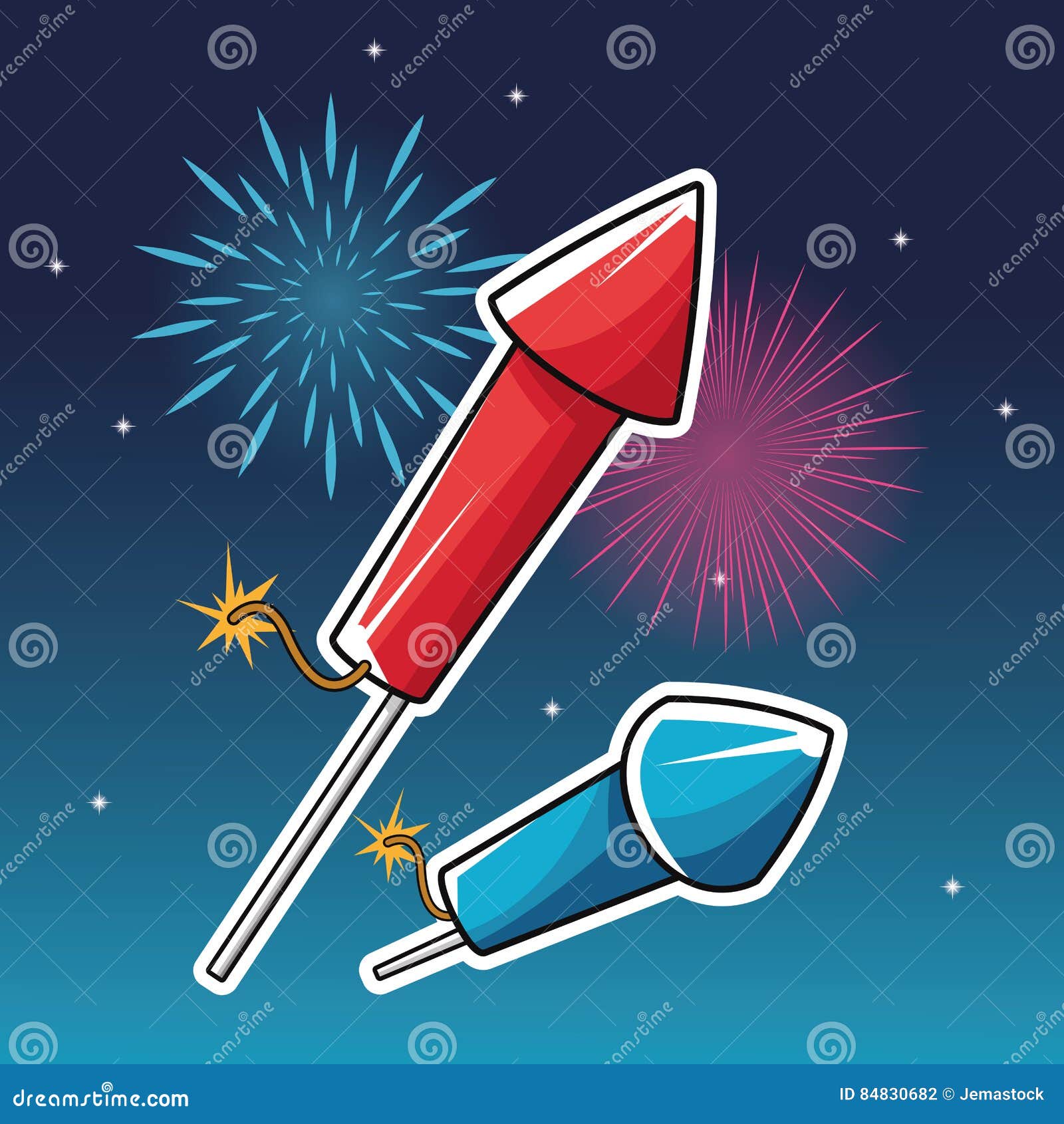 Firework Celebration Explosion Night Icon. Vector Graphic Stock Vector ...