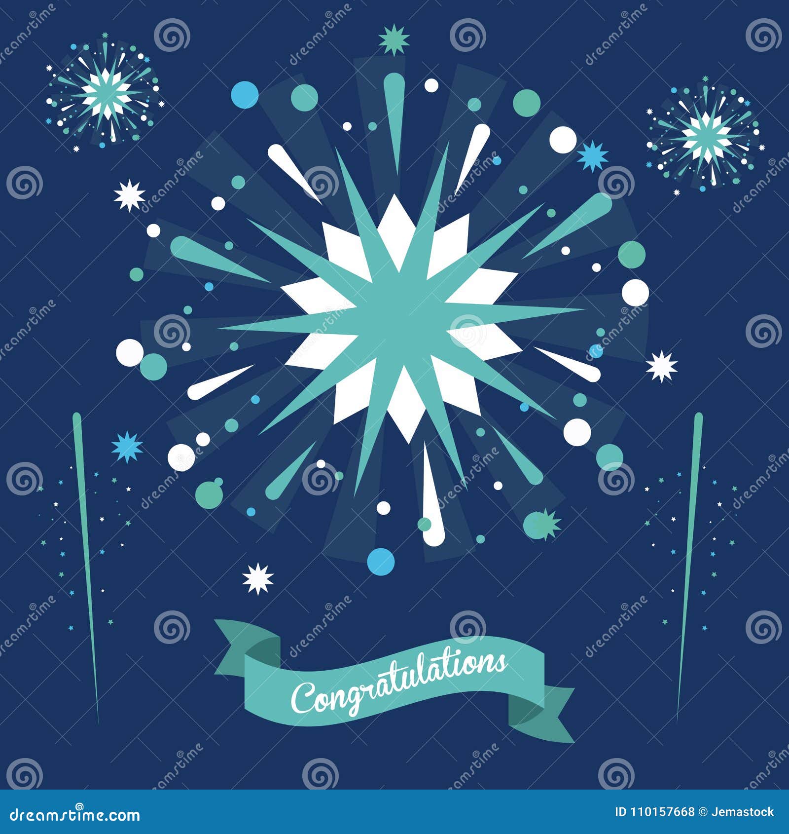 Firework Celebrations and Congratulations Stock Vector - Illustration ...