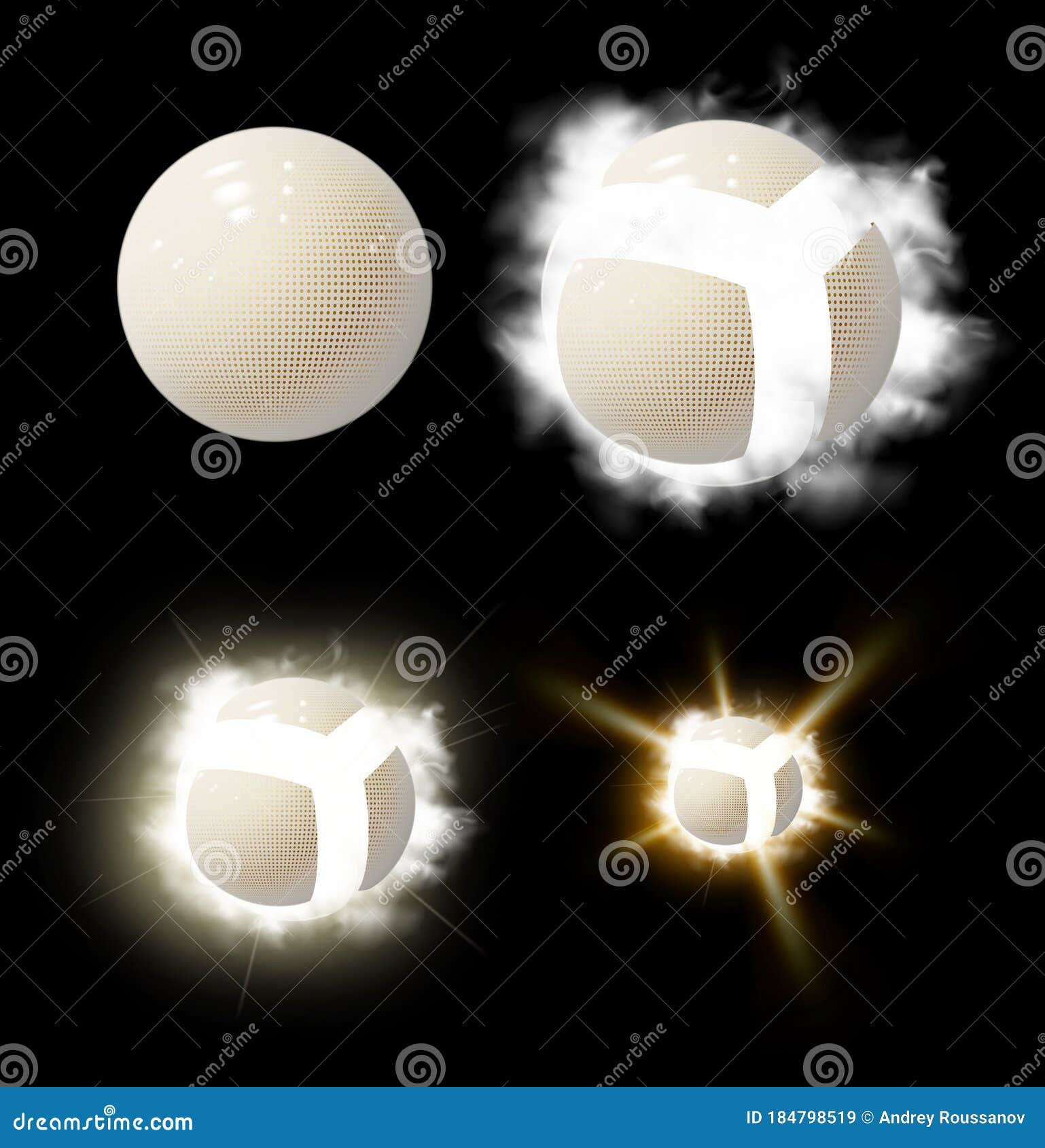 Firework Explosion Realistic Salute Burst Stock Vector - Illustration ...