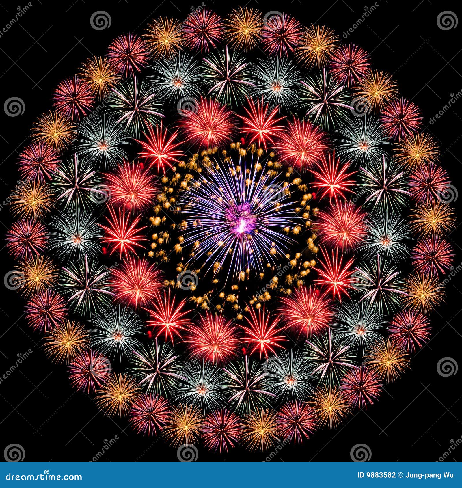 Firework Circle stock photo. Image of magic, circle, beautiful - 9883582