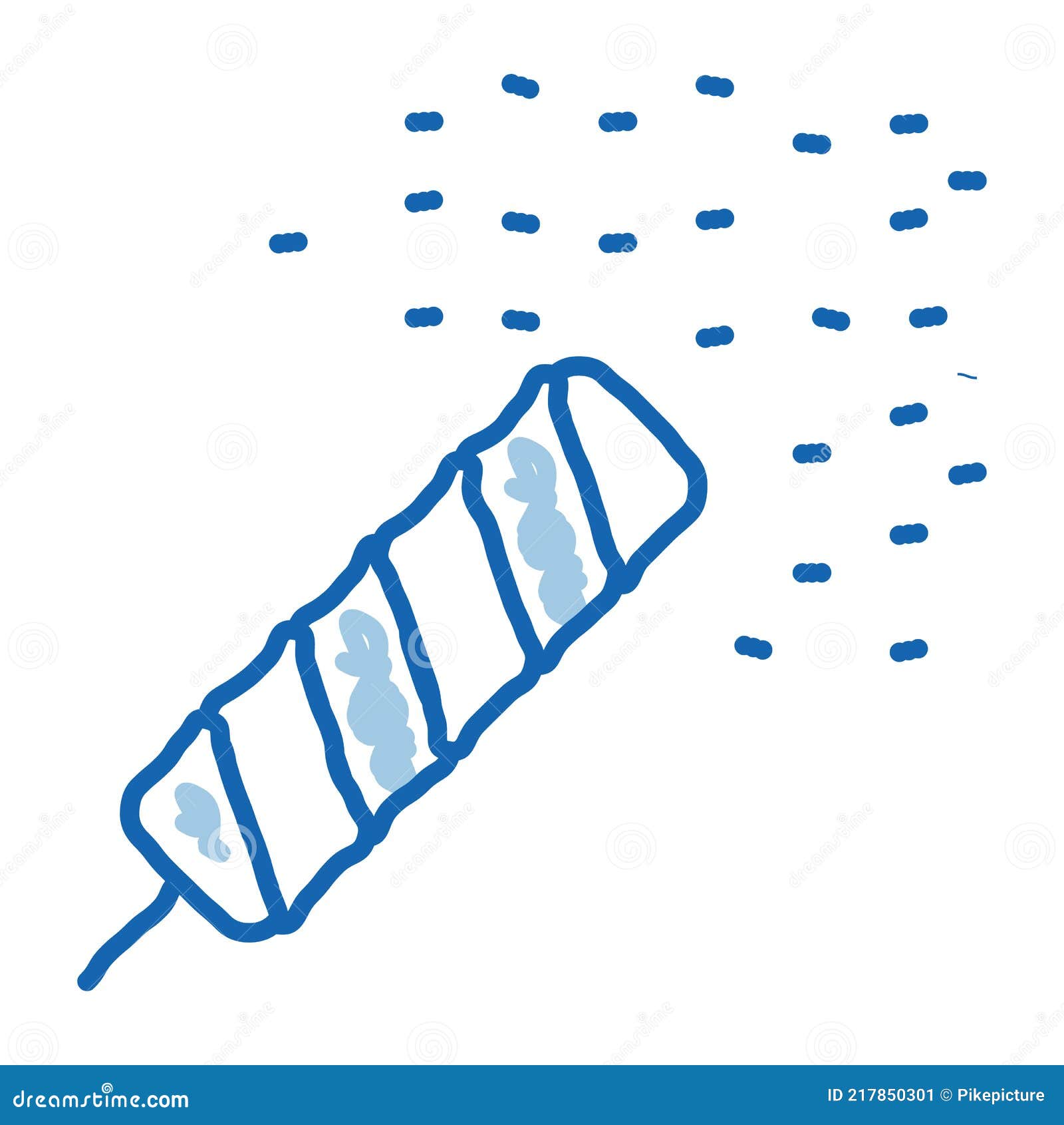 Firework Cracker Doodle Icon Hand Drawn Illustration Stock Vector ...