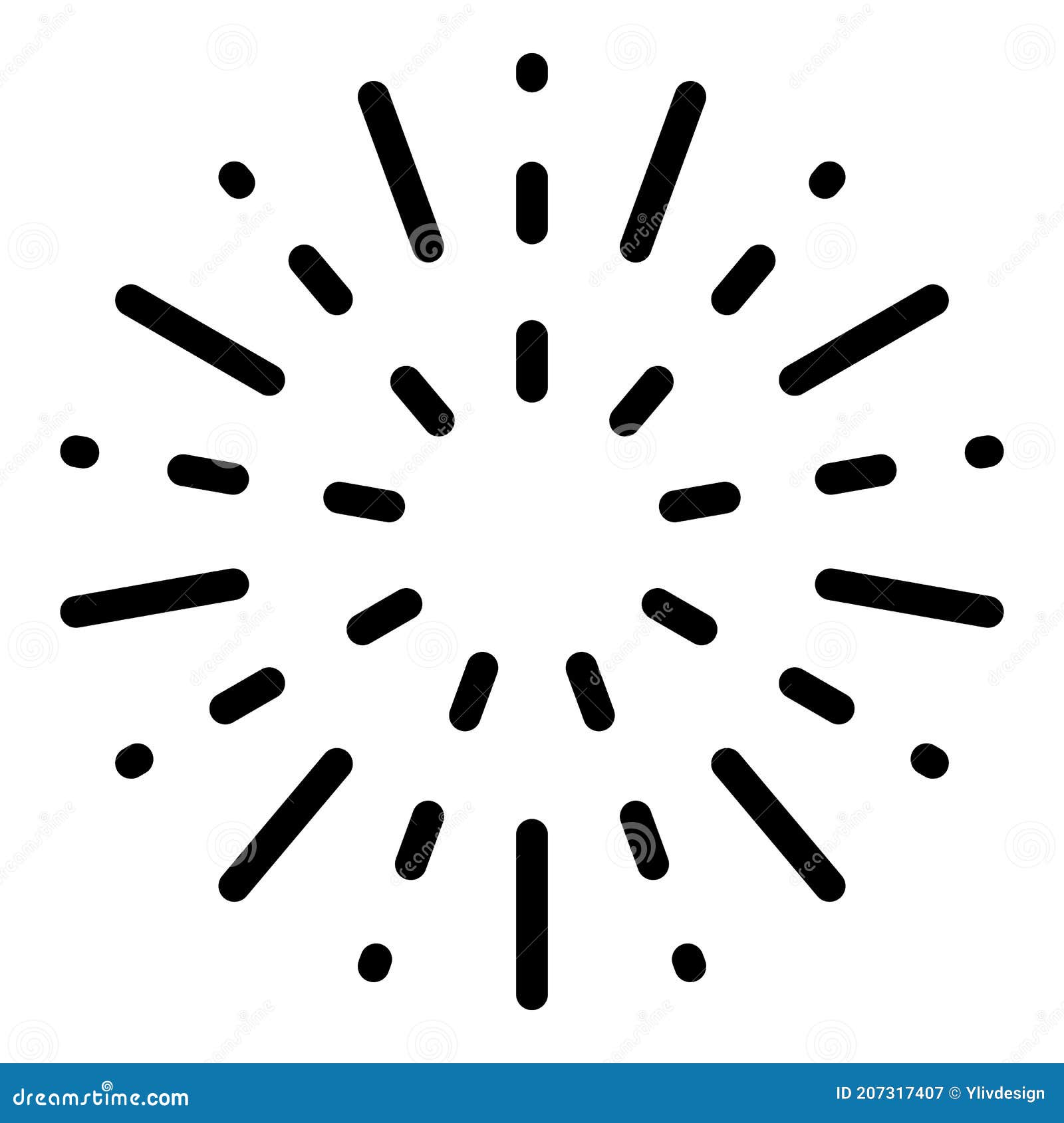 Firework Cracker Icon, Outline Style Stock Illustration - Illustration ...