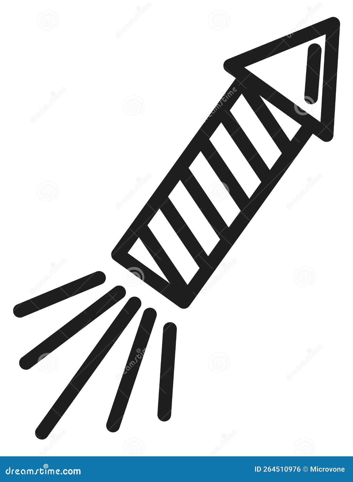 Firework Cracker Icon. Party Celebration Show Rocket Stock Vector ...