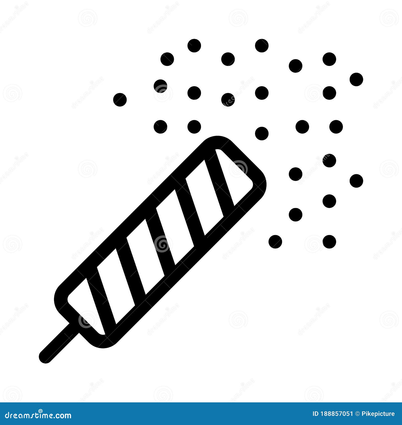 Firework Cracker Icon Vector Outline Illustration Stock Vector ...