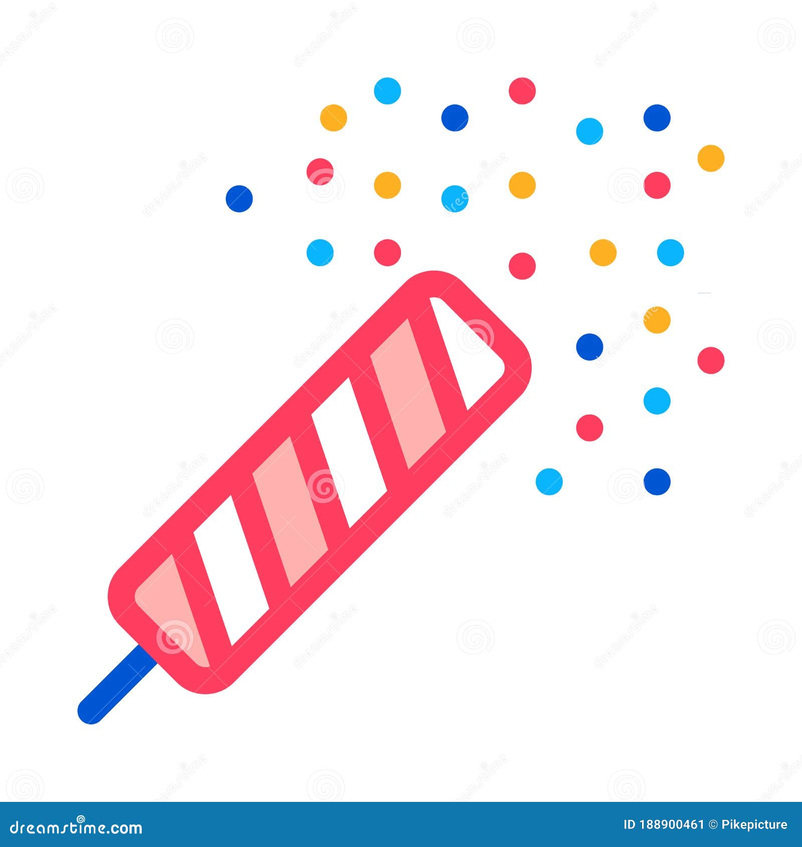 Firework Cracker Icon Vector Outline Illustration Stock Vector ...