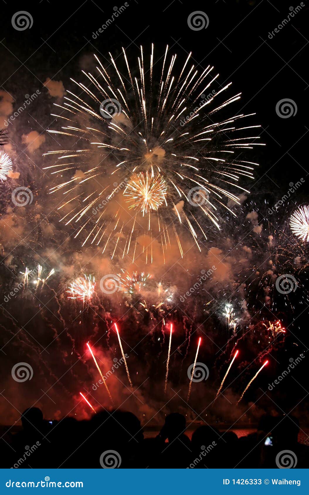 Firework Display stock image. Image of black, festival - 1426333
