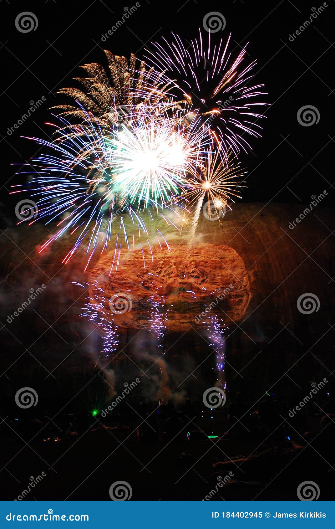 A Firework Display at Stone Mountain, Georgia Editorial Image - Image ...