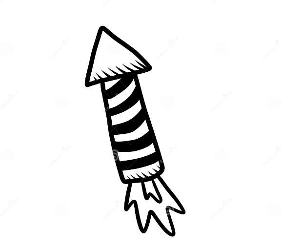 A Cute Small Firework Doodle Stock Illustration - Illustration of cute ...