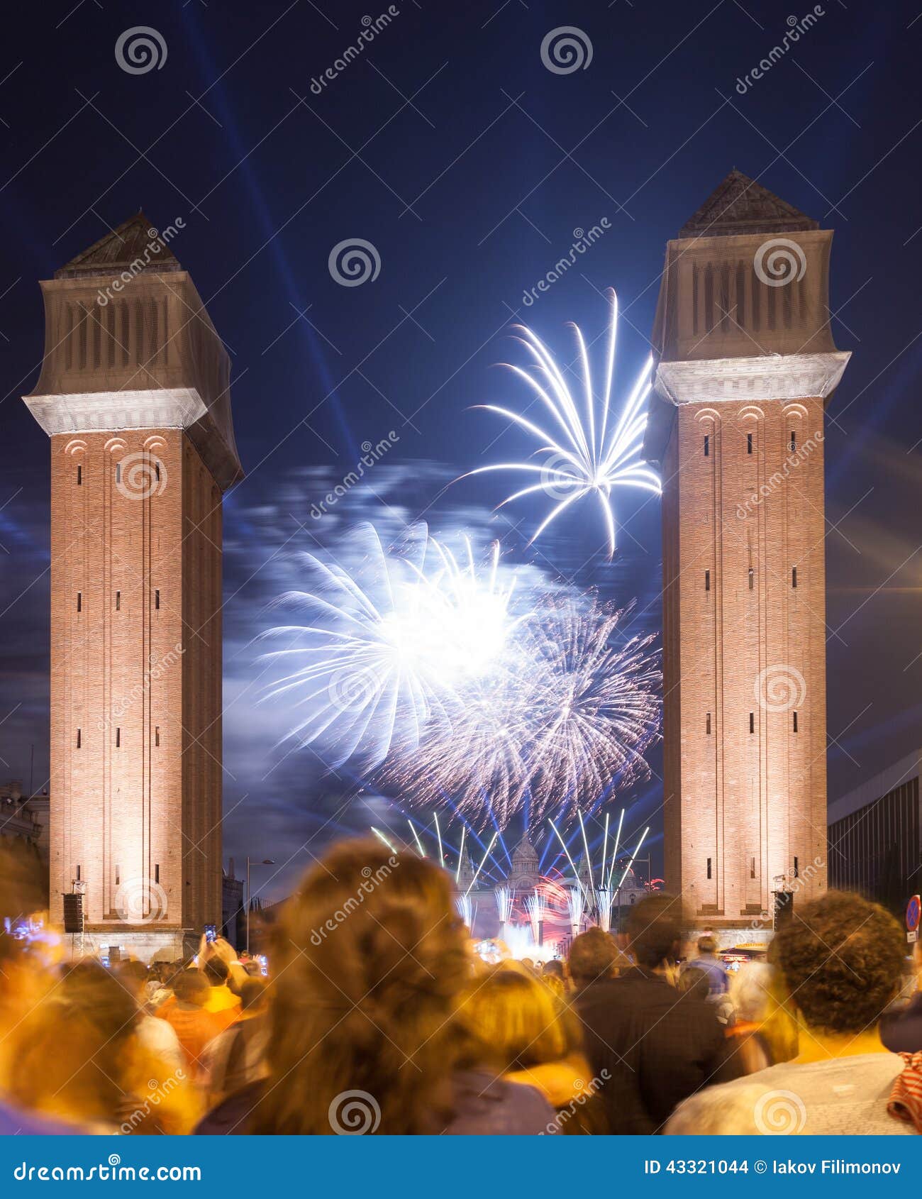 Firework in Ending of La Merce Festival Stock Photo - Image of major ...