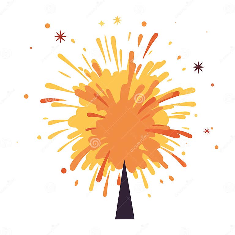 Firework Exploding Celebrating Icon Stock Vector - Illustration of ...