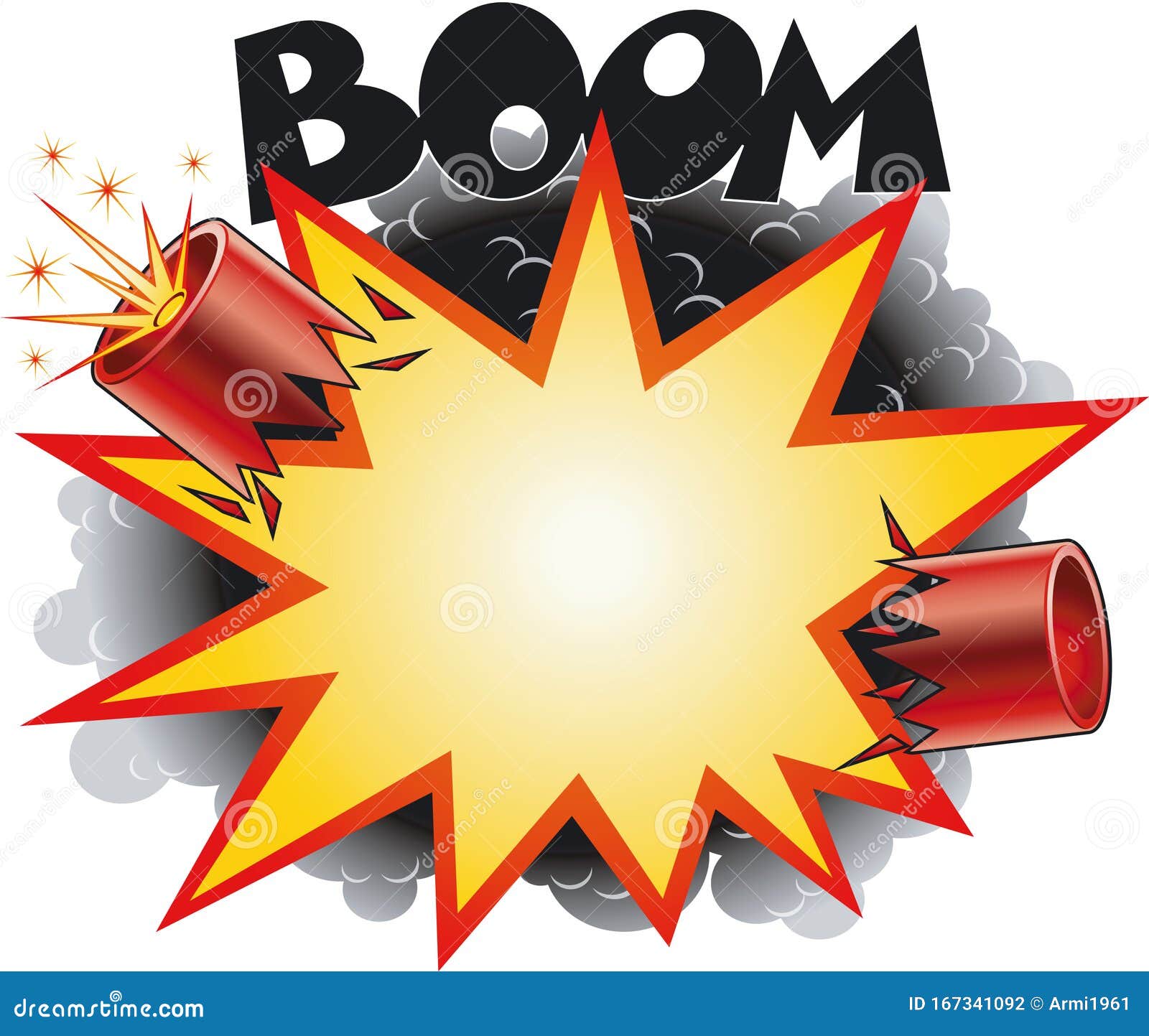 Firework Explosion Cartoon Style Vector Background Stock Vector ...
