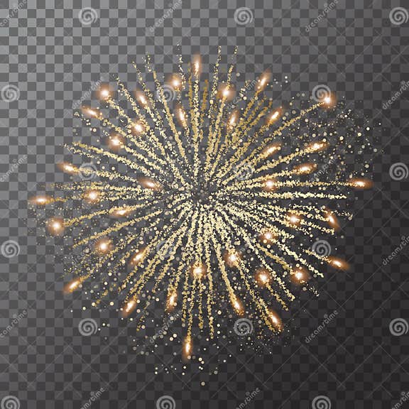 Firework Explosion in Night. Firecracker Rocket Bursting in Big ...