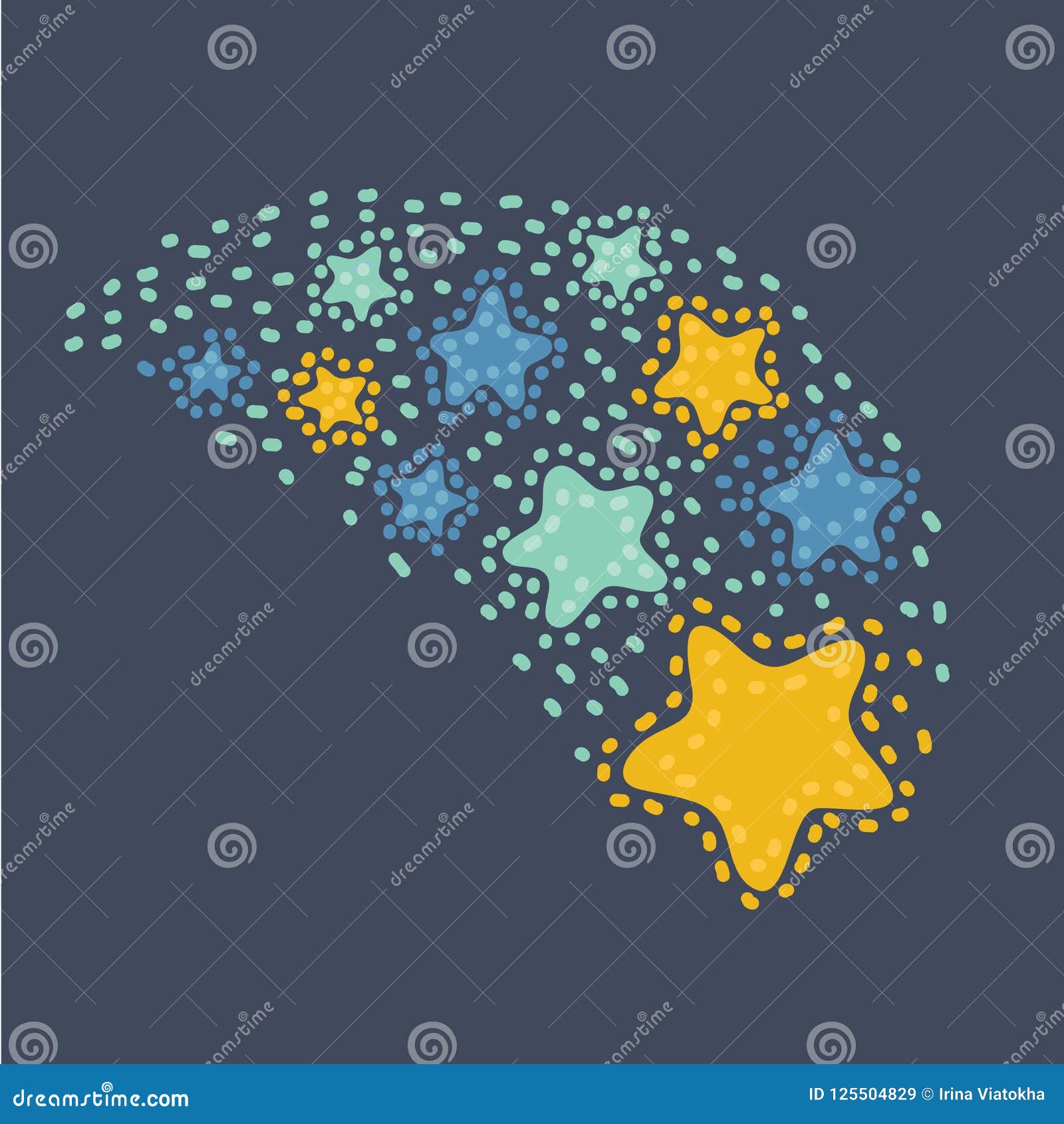 Firework or Firecracker. Night Sky. Star in Galaxy Stock Vector ...