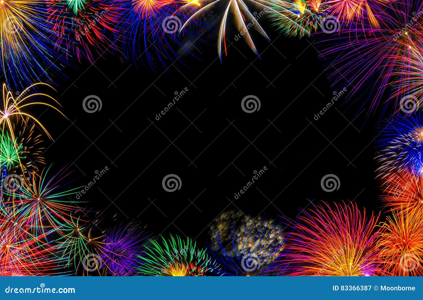 Firework Frame Royalty-Free Stock Photography | CartoonDealer.com #83366387
