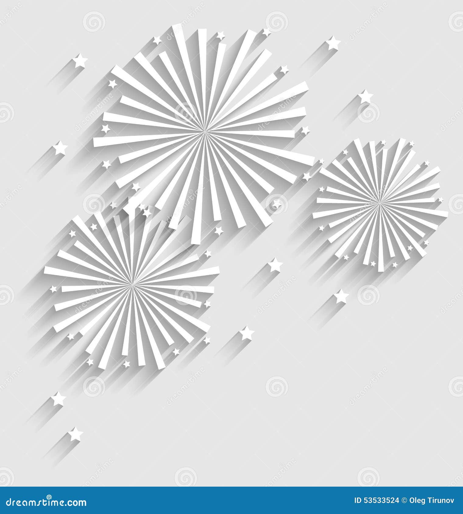 Firework for Holiday Celebration Events, Flat Style Long Shadow Stock ...