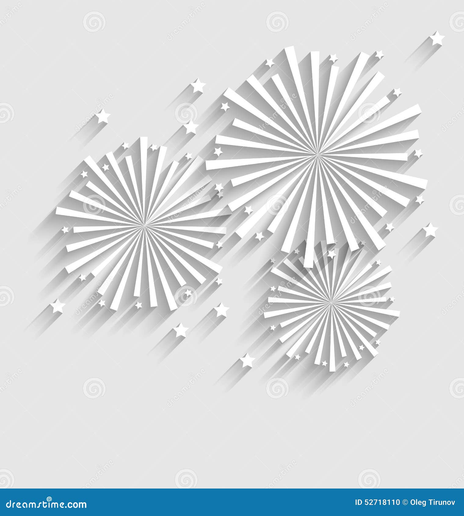 Firework for Holiday Celebration Events, Flat Style Long Shadow Stock ...