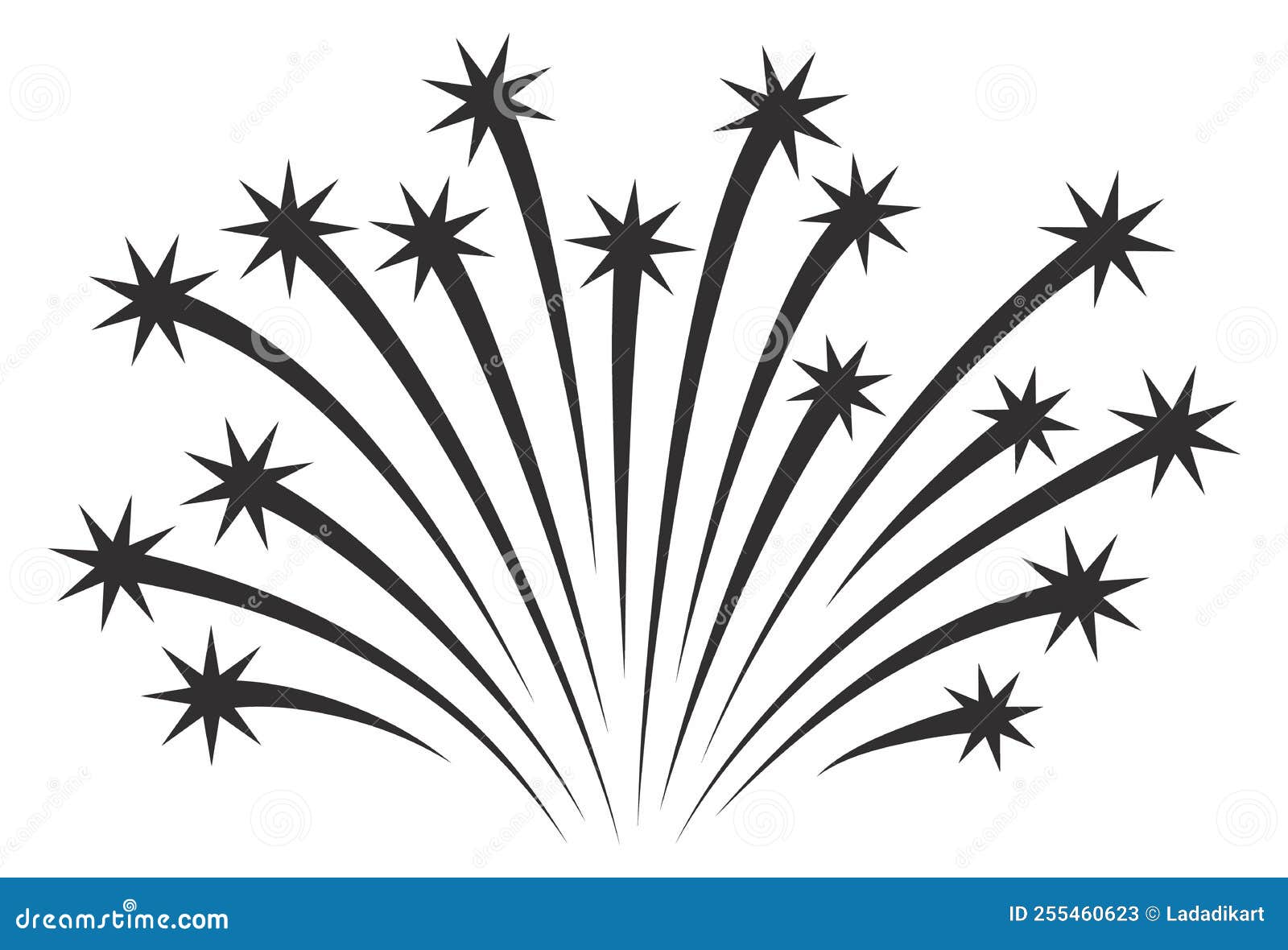 Firework Icon. Black Sparks Stock Vector - Illustration of abstract ...