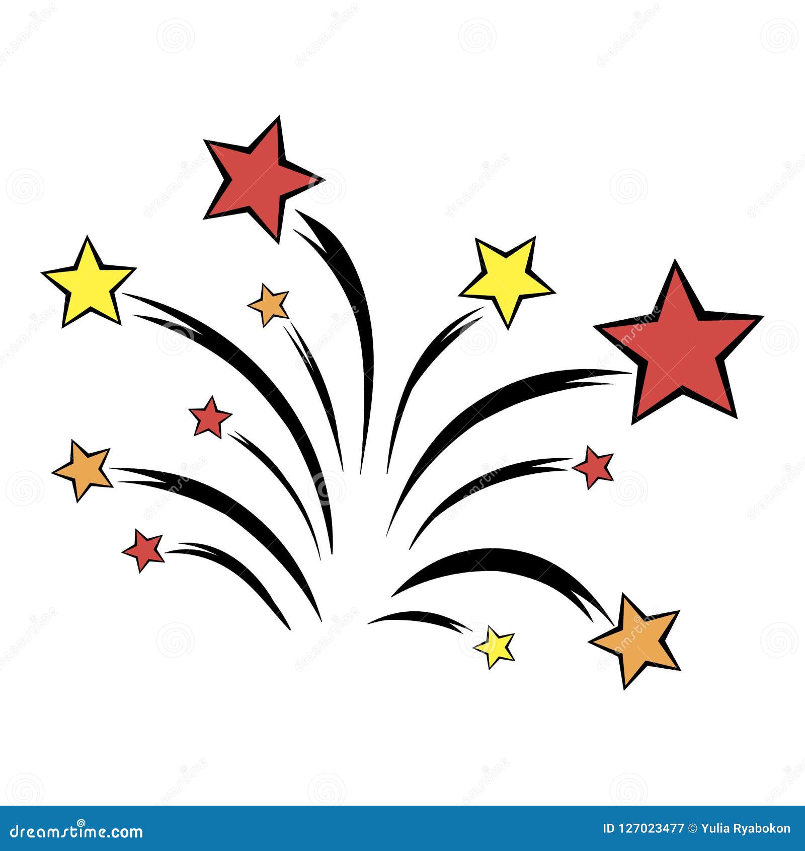 Firework icon cartoon stock illustration. Illustration of christmas ...