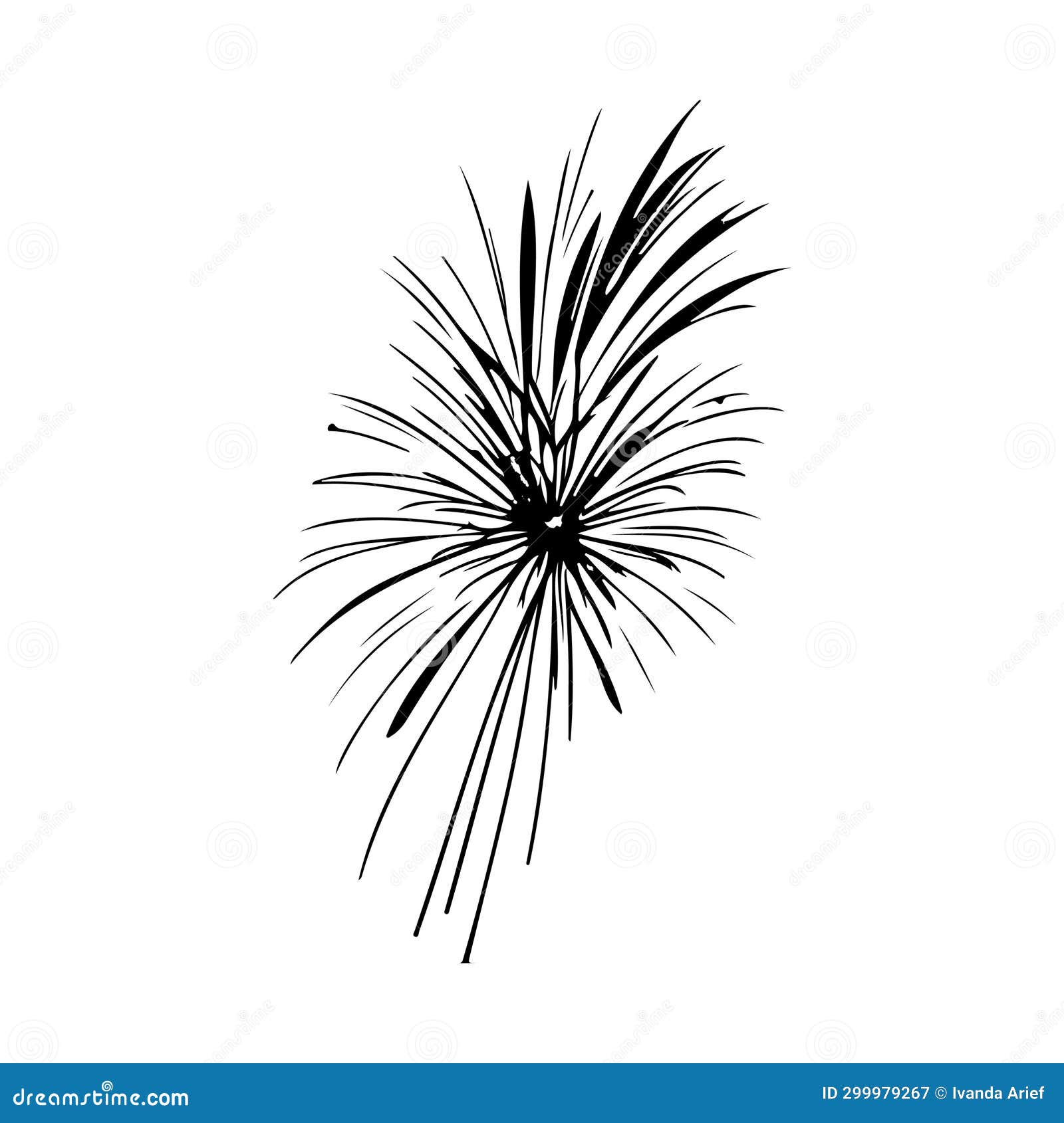 Firework Icon Hand Draw Black Colour Chinese Logo Symbol Perfect Stock ...