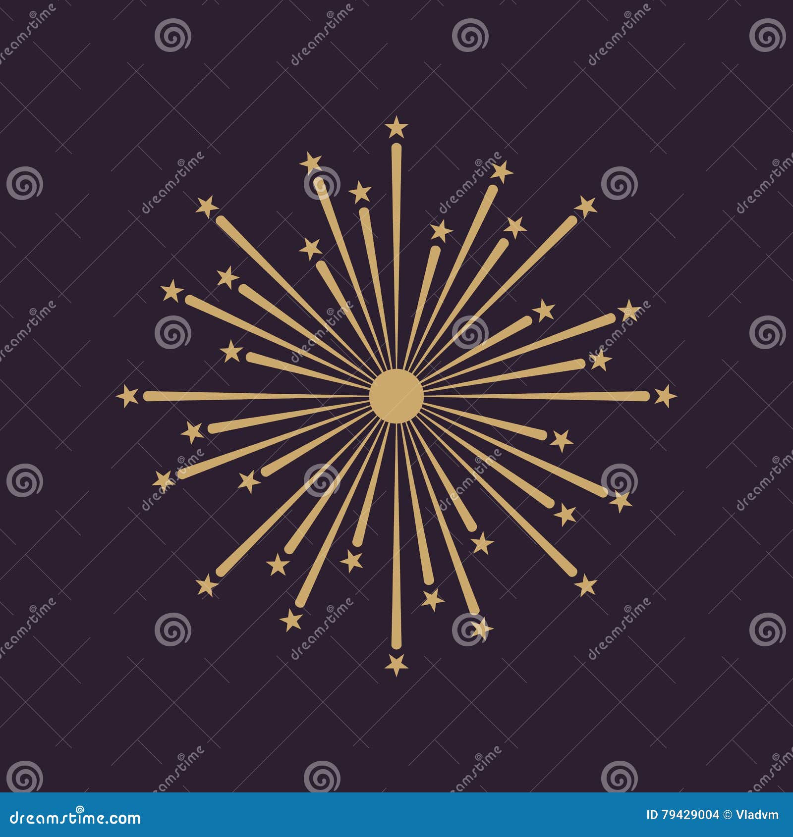 Firework Icon. Holiday Symbol Stock Vector - Illustration of decor ...