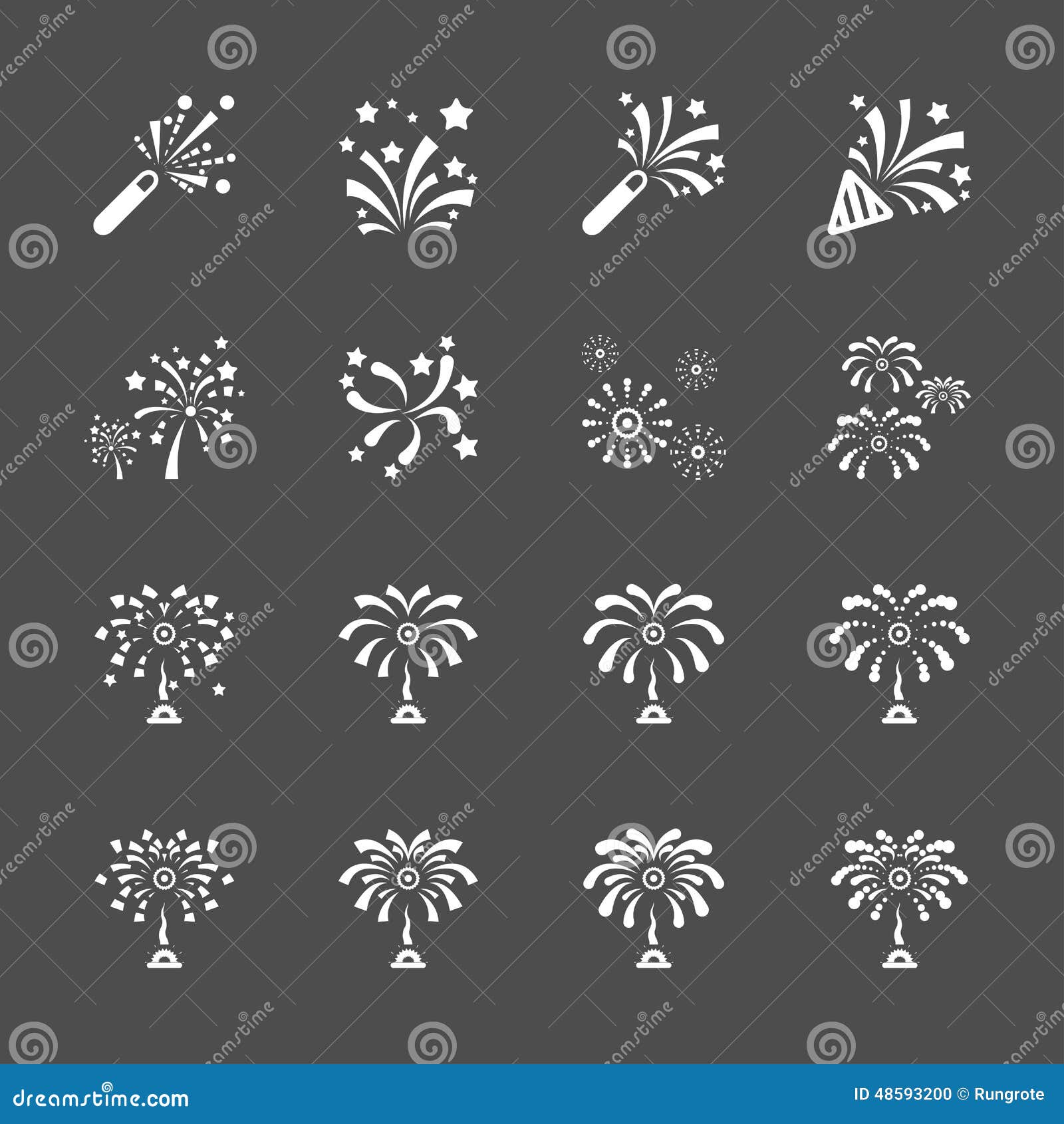 Firework Icon, Simple Style Vector Illustration | CartoonDealer.com ...