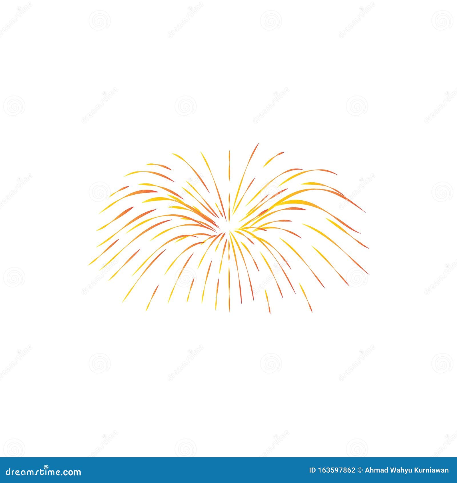 Fireworks explosion stock vector. Illustration of creation - 163597862