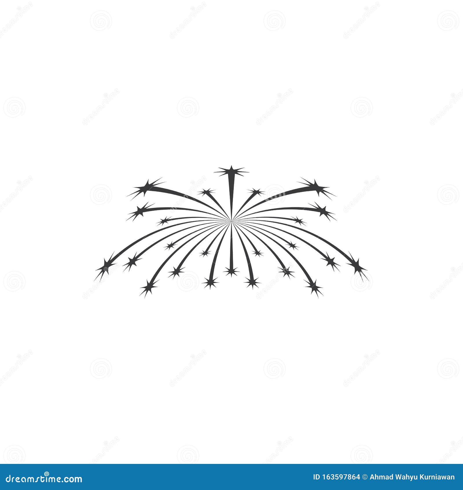 Sparkling Firework Explosion Stock Vector - Illustration of party ...
