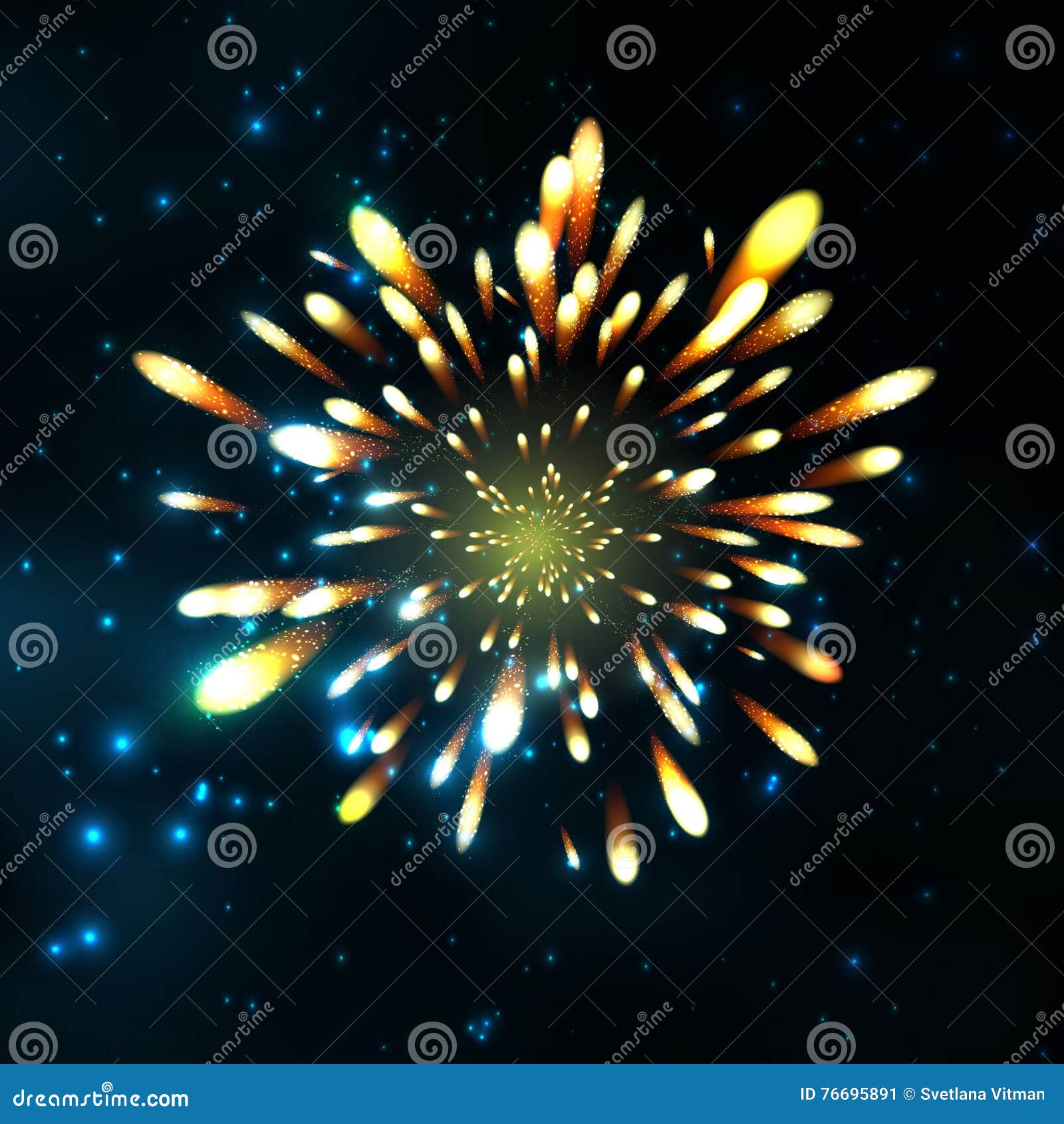 Firework, Light Effects and Grouped. Stock Illustration - Illustration ...