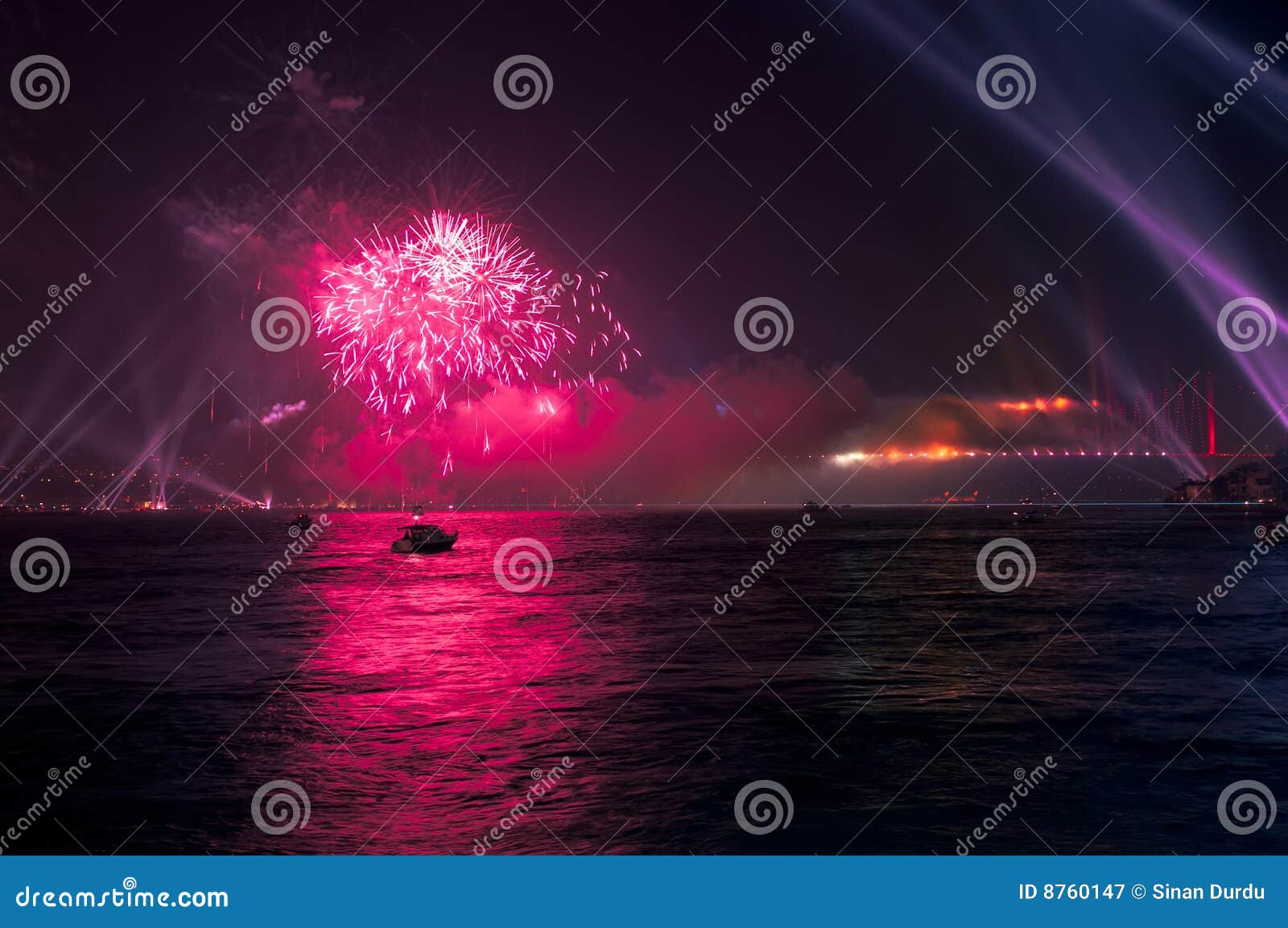 Firework and Light Show stock image. Image of explode - 8760147