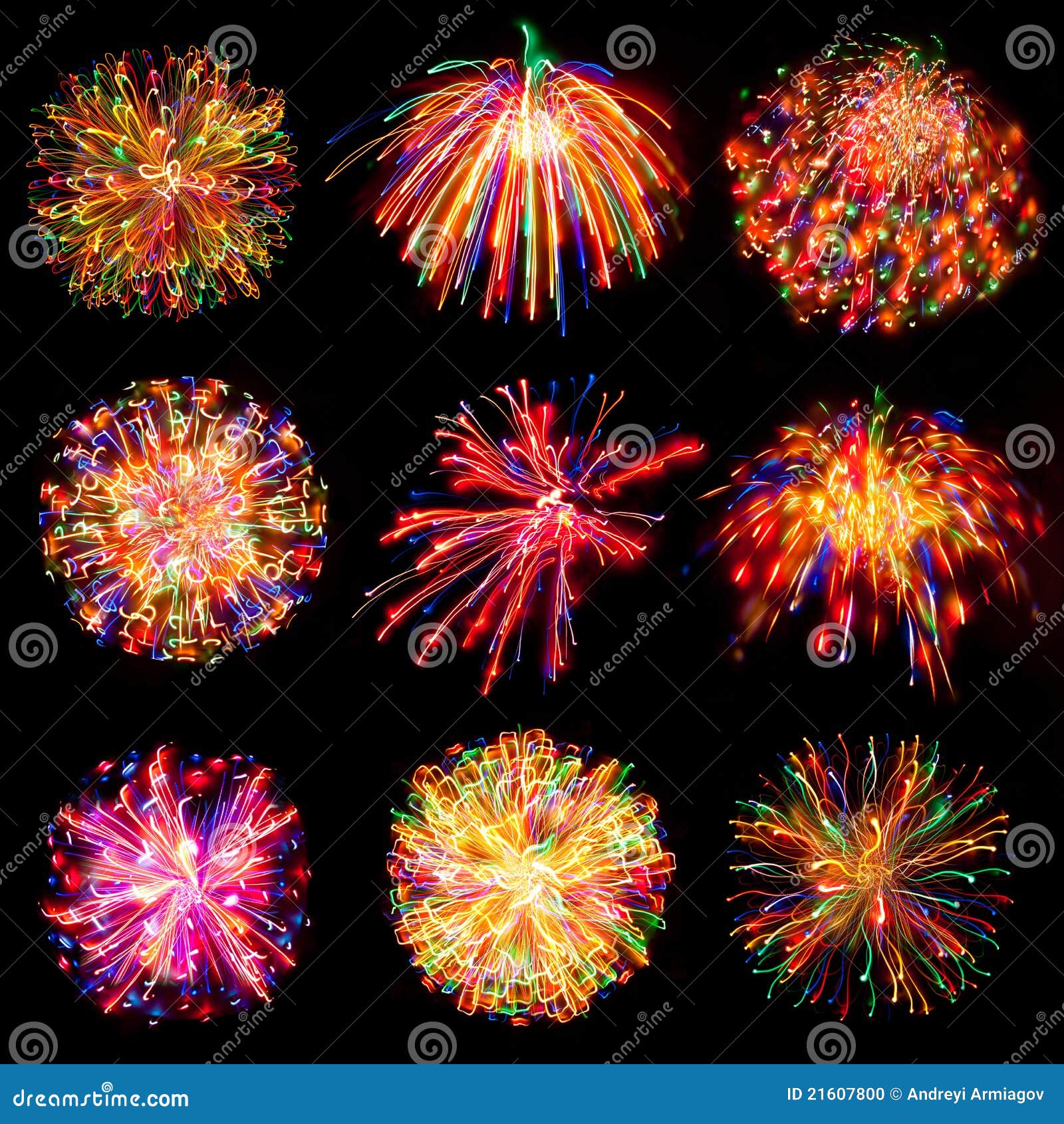 Firework Light Sphere Saluting Stock Photo - Image of fireball ...