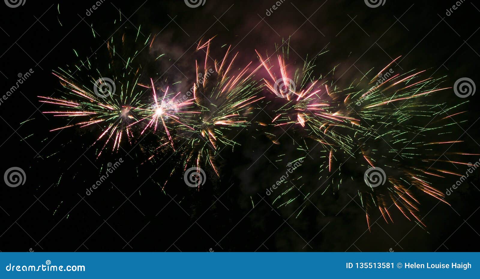 Firework light trails stock image. Image of firework - 135513581