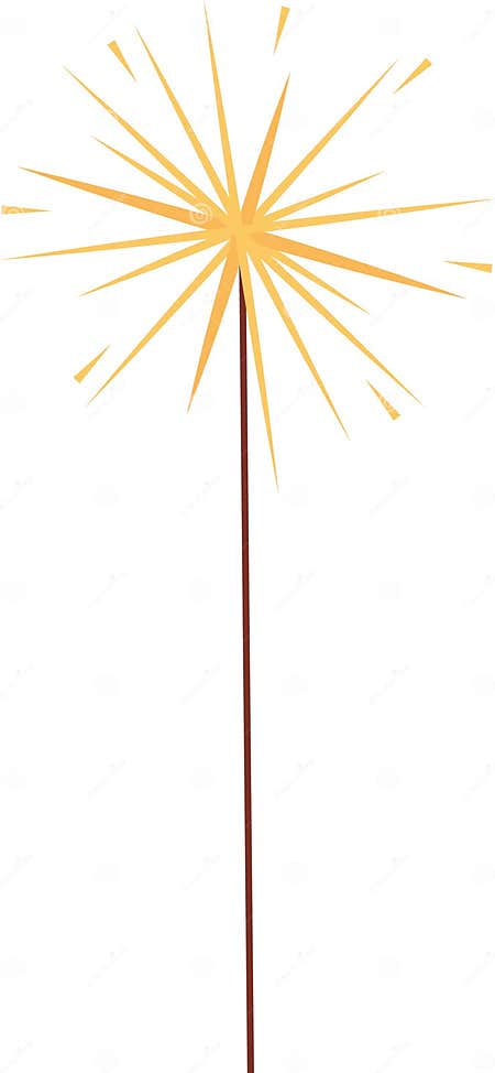 Firework Lighting Stick stock illustration. Illustration of happy ...
