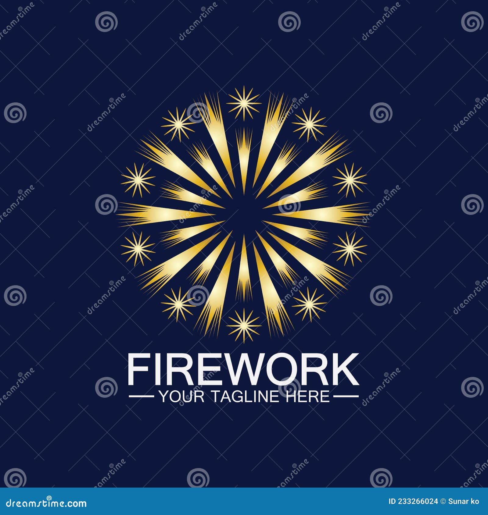 Firework Logo Inspiration. Firework Logo Concept Vector | CartoonDealer ...