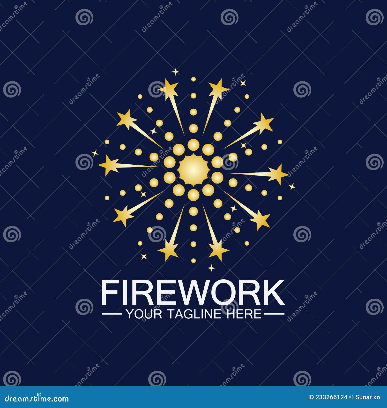 Firework Logo Inspiration. Firework Logo Concept Vector | CartoonDealer ...