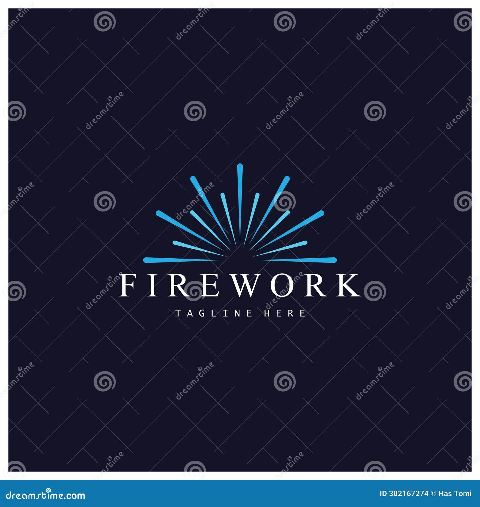 Firework Logo Design Vector Template Stock Vector - Illustration of ...