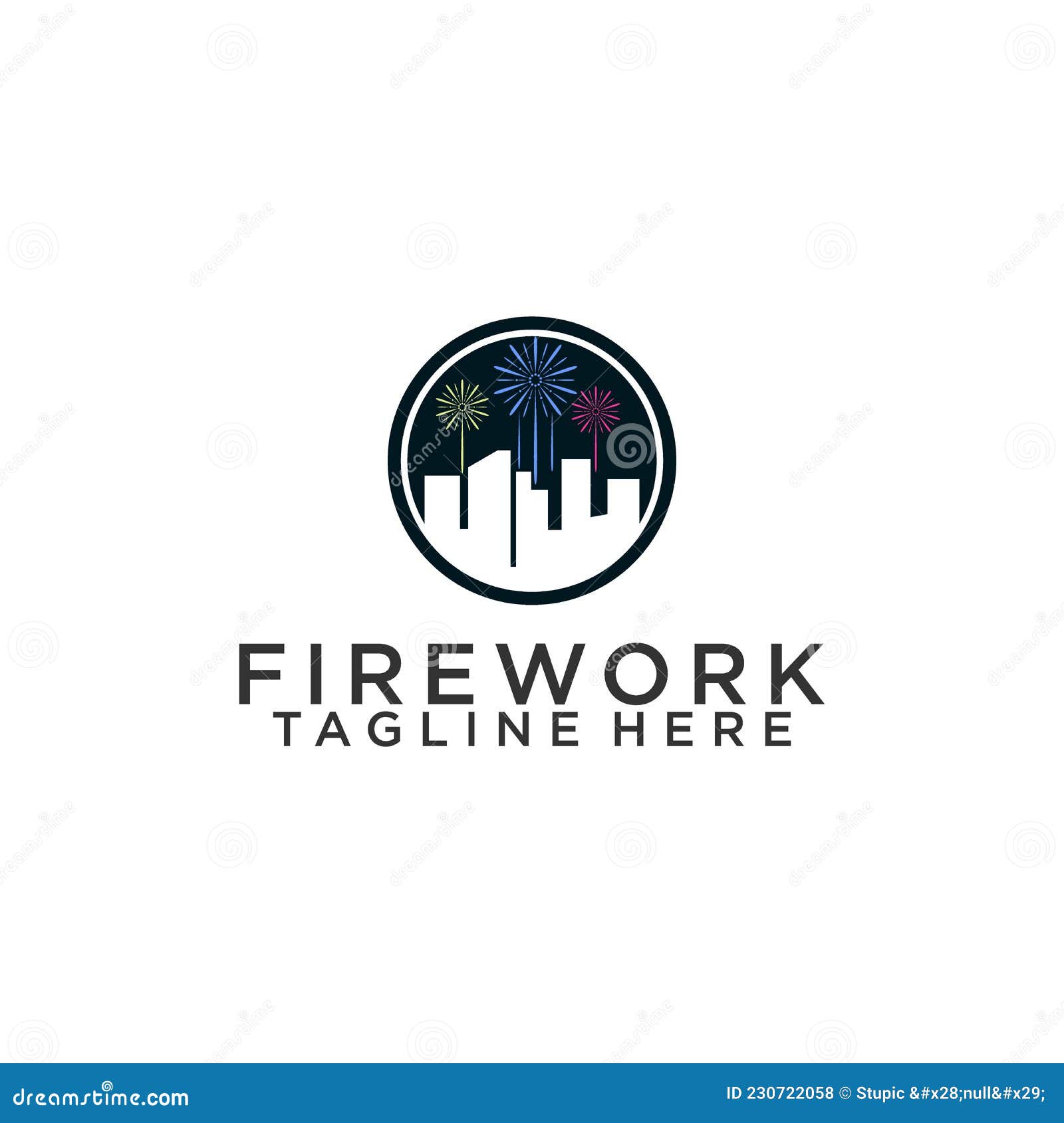 Firework Logo Vector. Salute Logo Design. | CartoonDealer.com #159921431