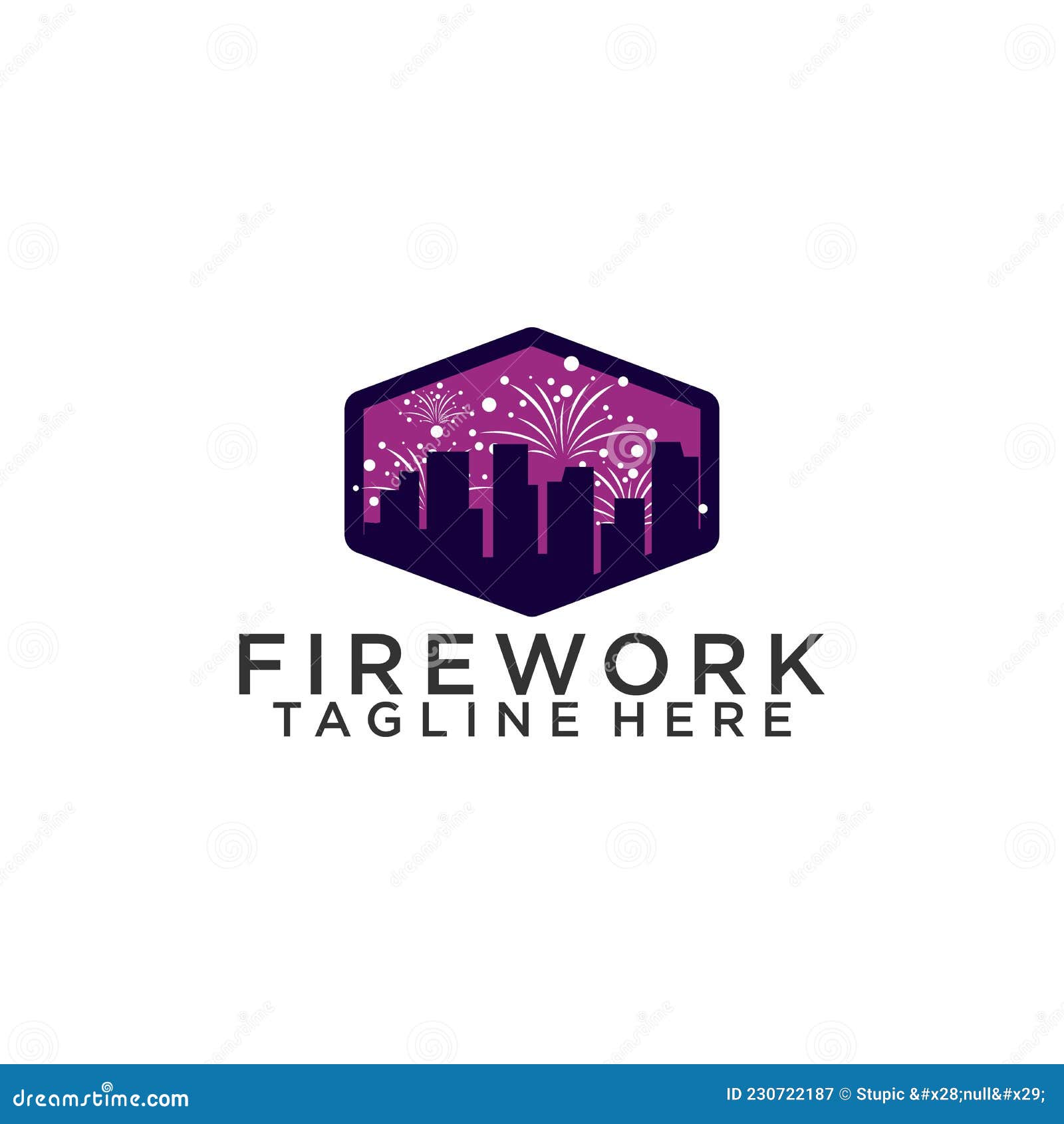 Firework Logo Inspiration. Firework Logo Concept Vector Stock Vector ...