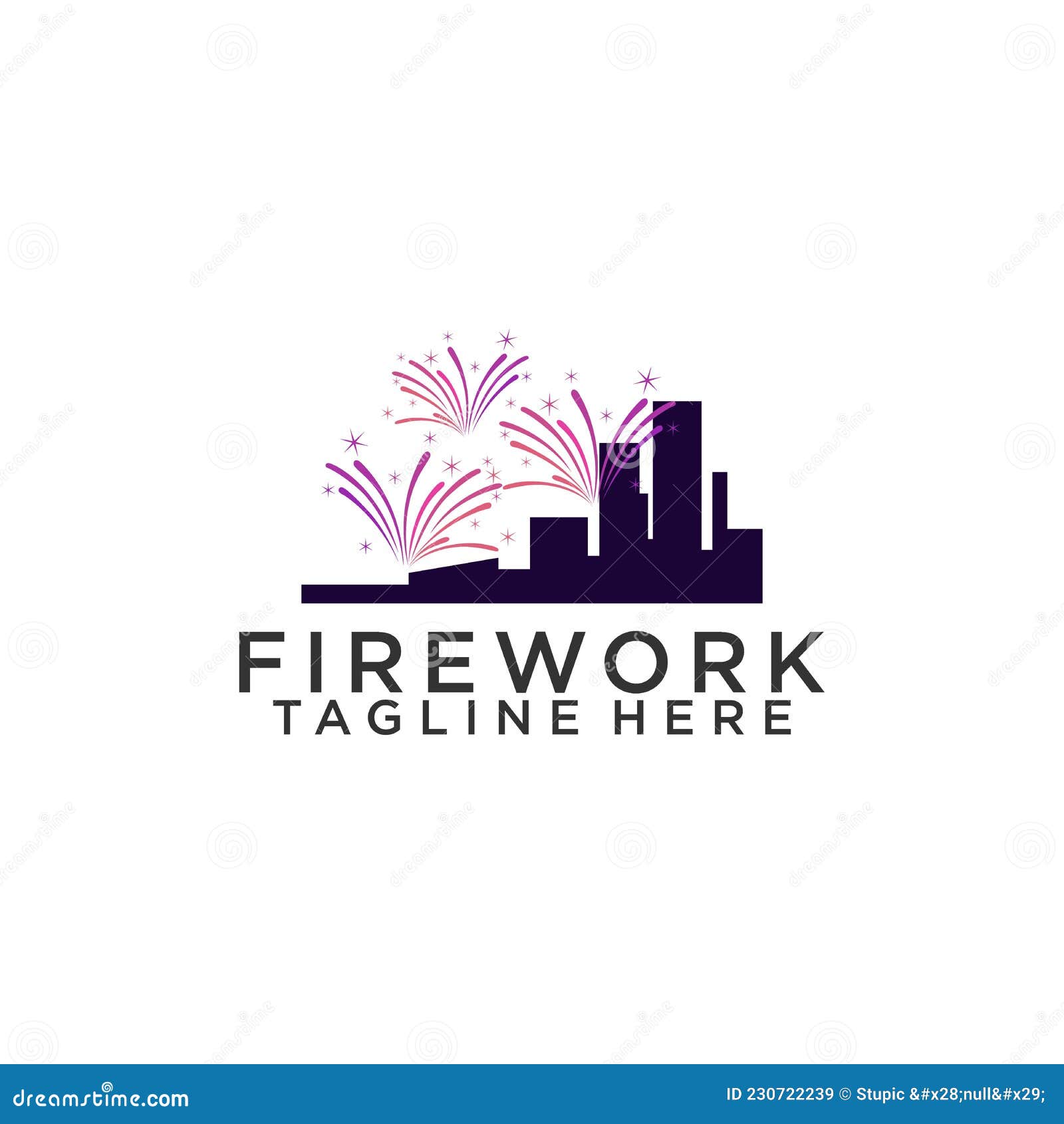 Firework Logo Inspiration. Firework Logo Concept Vector Stock Vector ...